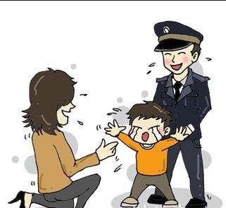 儿童与家人走散 大名巡警帮助找到家人 凤凰网