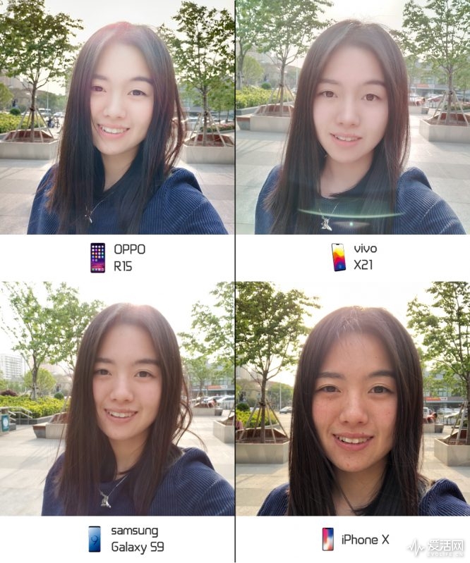 三星S9、iPhone X、vivo X21、OPPO R15谁是自拍赢家？_凤凰科技