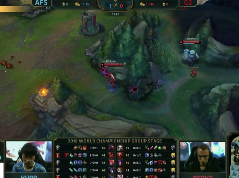 LOL S8小组赛，AFS辅助牛头全场梦游，G2运营吊打韩国队AFS__凤凰网