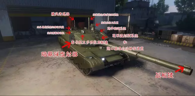 99A炮塔上一堆仪器都有啥用？专属装备一键闪瞎敌人狗眼__凤凰网