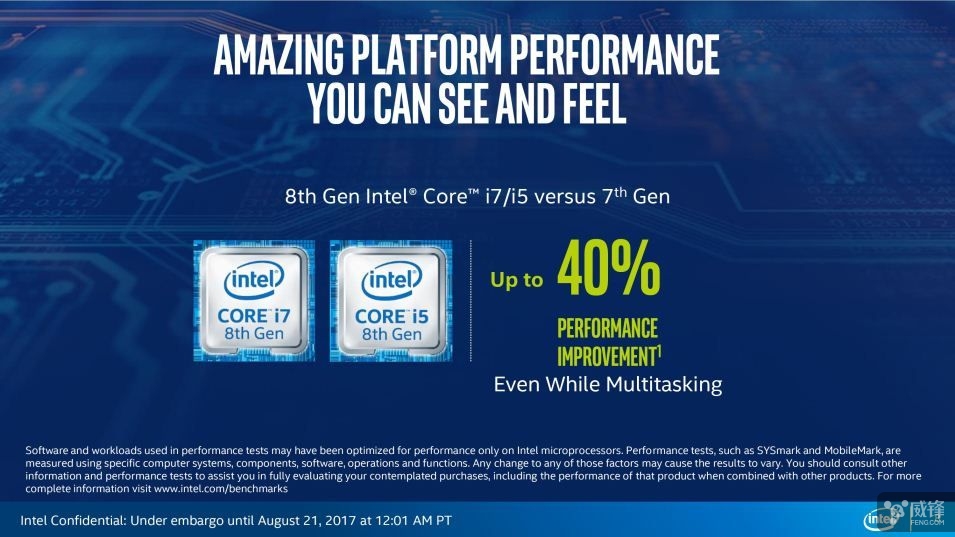 英特尔第八代酷睿处理器发布 性能终于“大”跃进_凤凰资讯