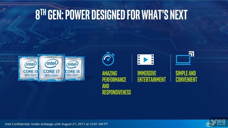 英特尔第八代酷睿处理器发布 性能终于“大”跃进_凤凰资讯