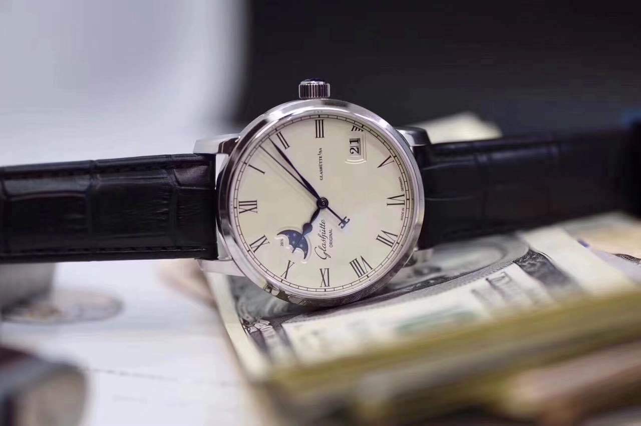 低调奢华 德系腕表GF月相格拉苏蒂自动机械腕表_凤凰网时尚_凤凰网
