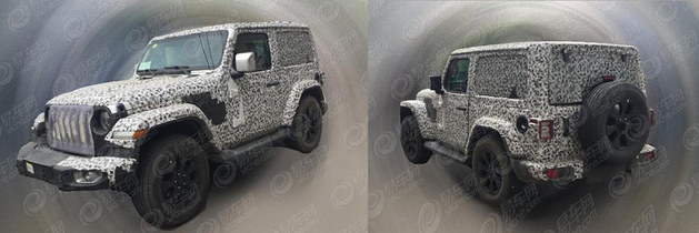 新牧马人两门版国内谍照 与海外版相似_凤凰网汽车_凤凰网