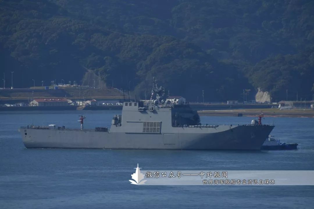 韩国海军两栖编队抵达日本佐世保_凤凰网